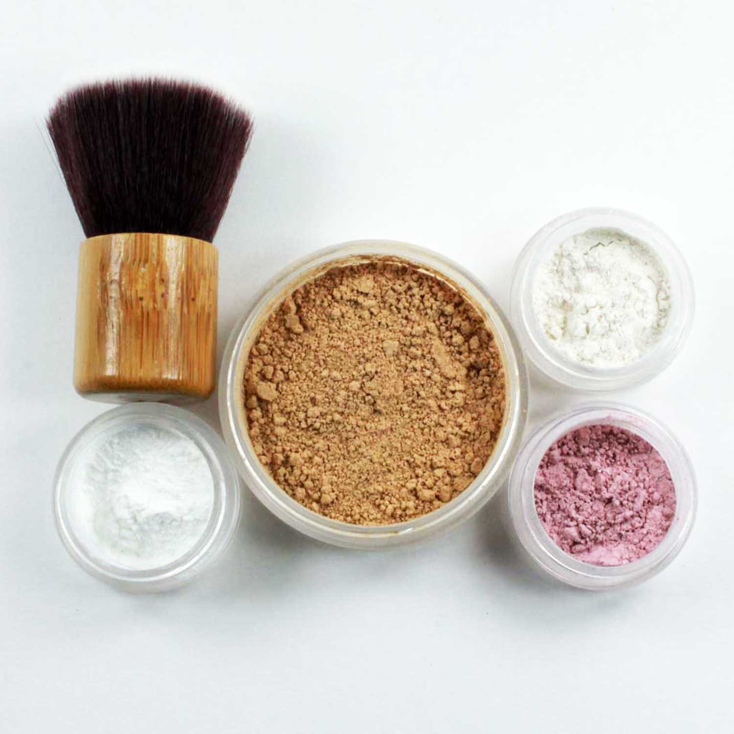 Brown Mineral Makeup Starter Set : Cruelty Free, SPF & Vegan Brown Mineral Makeup Starter Set : Cruelty Free, SPF & Vegan
